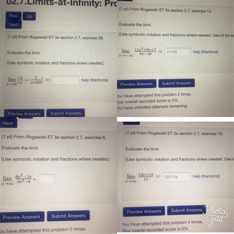 Solved Evaluate The Limit Use Symbolic Notation And