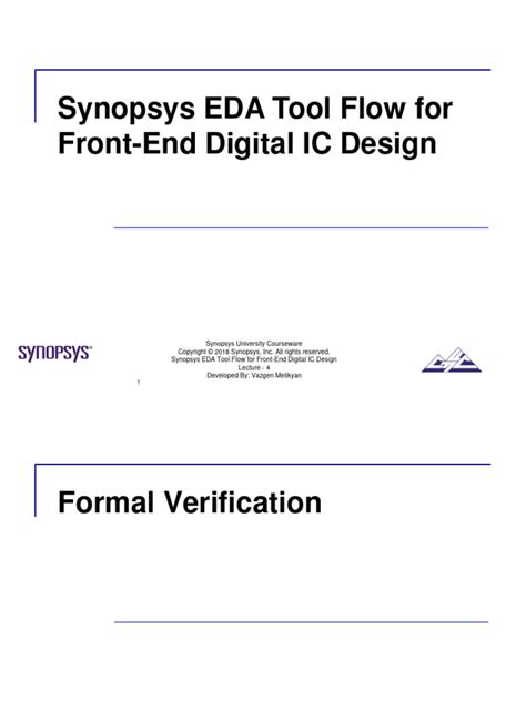 W2 Formality Formal Verification Download Free Pdf Formal Verification Logic Synthesis