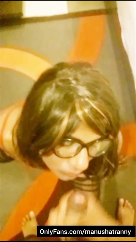 Indian Ts Slut Manusha Swallowing Cum