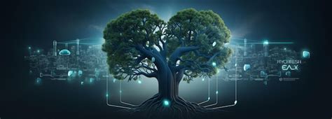 Premium Ai Image A Tech Tree Where Each Branch Or Node Represent