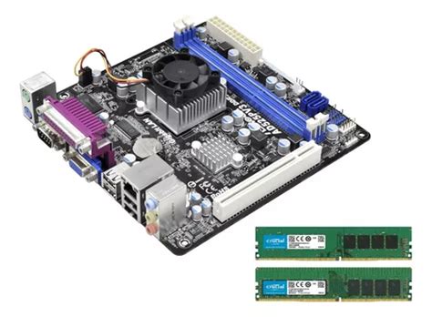 Kit Placa Mãe Mini Itx Processador Dual Core Memória gb Frete grátis