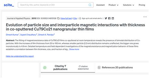 evolution of particle size and interparticle magnetic interactions with