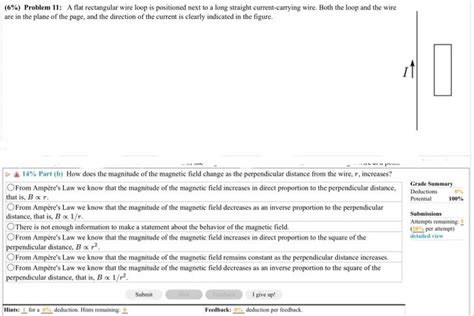 Solved 6 Problem 11 A Flat Rectangular Wire Loop Is
