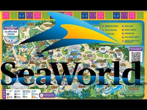 Seaworld San Diego Map 2022 Theme Park Brochures Youtube