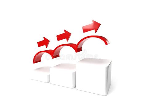 Red Arrow With Graph Showing The Success Market Online Business Concept Bar Chart Business