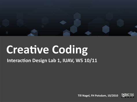 Creative Coding 1 2 Variables Ppt
