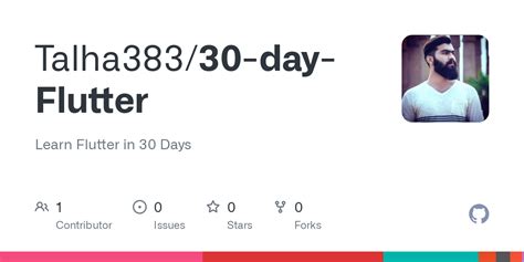 GitHub Talha Day Flutter Learn Flutter In Days
