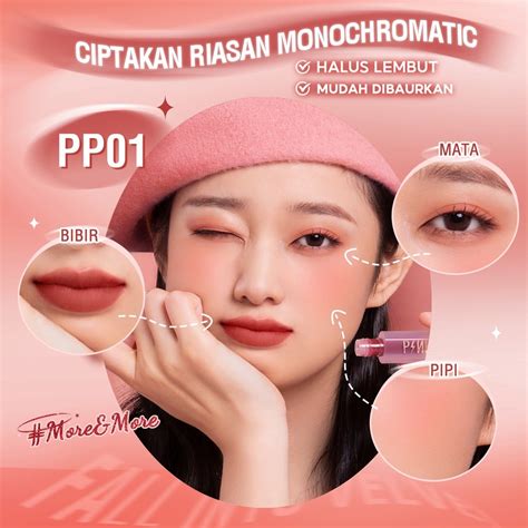 Jual Domestika PF L08 PINKFLASH More More Fall Into Velvet Airy Matte Mousse Lipstick Smooth