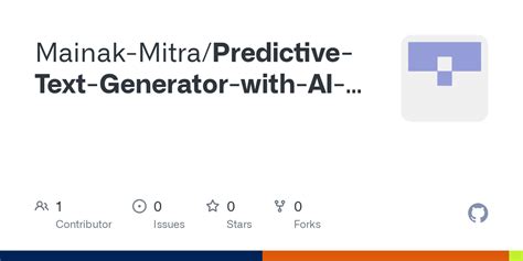 Github Mainak Mitra Predictive Text Generator With Ai Integration