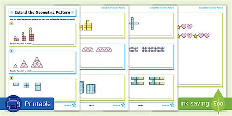 Extend The Geometric Patterns Grade 4 Worksheets Twinkl ZA