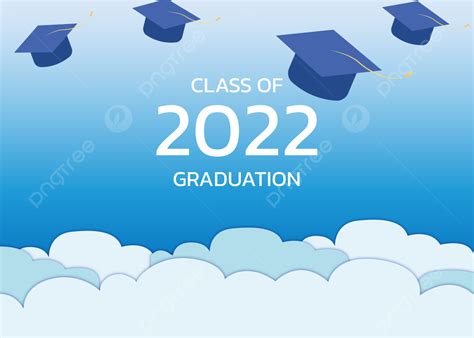2022 졸업 시즌 학사 모자 파란색 배경 졸업 시즌 학사모 배경 배경 일러스트 및 사진 무료 다운로드 Pngtree