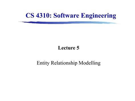 Ppt Mastering Entity Relationship Modelling In Software Engineering