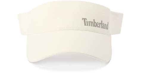 Timberland Visor With Reflective Logo In White Lyst