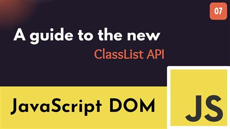 7 Javascript Dom Classlist Add Remove Replace Toggle 2024