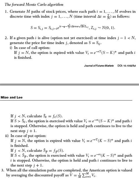 Forward Monte Carlo Algorithm In C Increasing Size Program Breaks