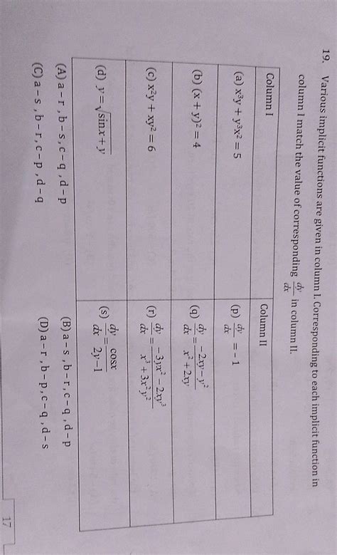 19 Various Implicit Functions Are Given In Studyx
