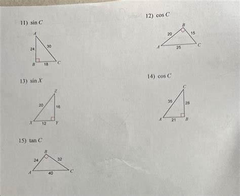 Solved 12 CosC 11 SinC Chegg Com