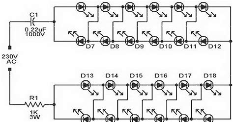 Rangkaian Lampu Led 220v Sederhana