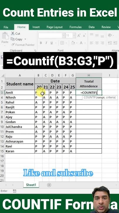How To Use Countif Formula In Microsoft Excel Countif Function In Excel Excel Trending