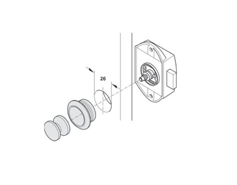 Push Button Locking Mechanism Full Kit