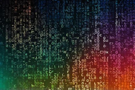 Tech Gradient Background With Floating Programming Code Premium Ai Generated Image