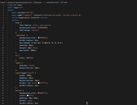 Pranav Gautham M On Linkedin First Task Temperature Conversion