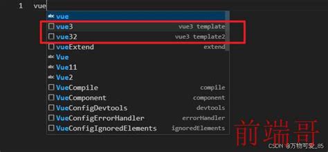 Vscode Vue