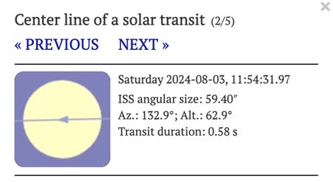 Orienting Camera To Match A Solar Transit Solar Observing And Imaging