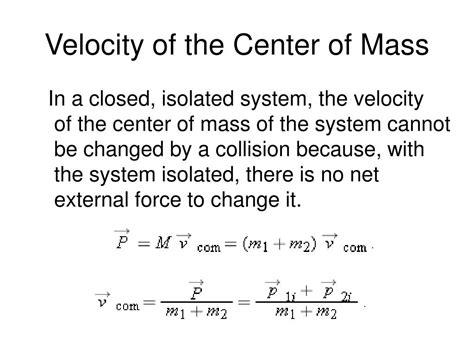 Ppt Chapter 9 Center Of Mass And Linear Momentum Powerpoint