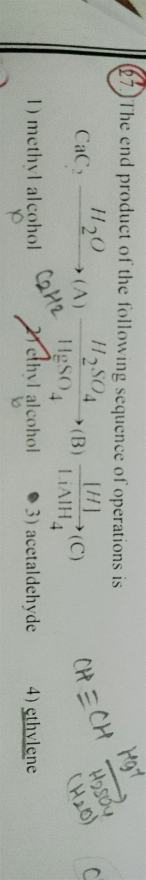 27 The End Product Of The Following Sequence Of Operations Is Filo