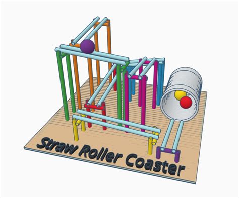 Design A Straw Roller Coaster Using Tinkercad 12 Steps With Pictures Instructables