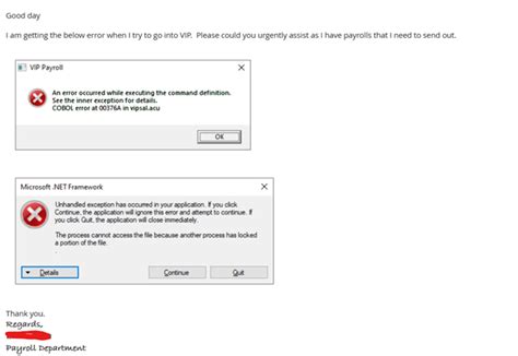 Cobol Error At 00376a In Vipsal Acu General Discussion Sage Vip Classic And Sage Vip Premier