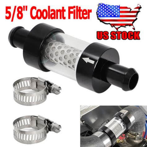 Inline Heater Core Coolant Filter And Inspection System 5 8 Vehicles Hose Filter Ebay