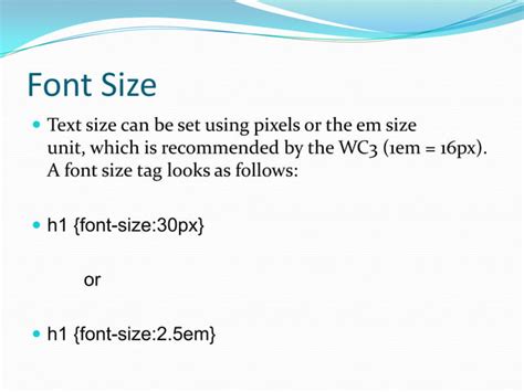 Styling Text Using Css Ppt