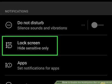 How To Enable The Notification Bar On An Android Steps