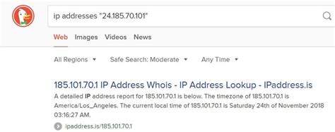 Bug In Duck Duck Go Can T Search For IP Address Software Spiceworks Community