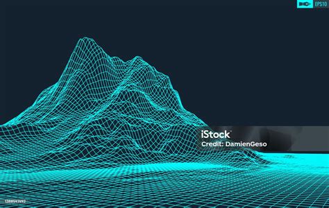 3d 와이어프레임 지형 Eps10 벡터 3차원 형태에 대한 스톡 벡터 아트 및 기타 이미지 3차원 형태 각도 검색 Istock