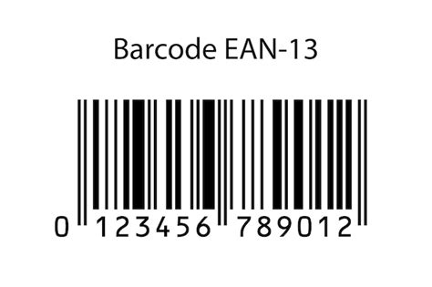 Premium Vector Bar Code Ean13 Isolated On White Background Vector
