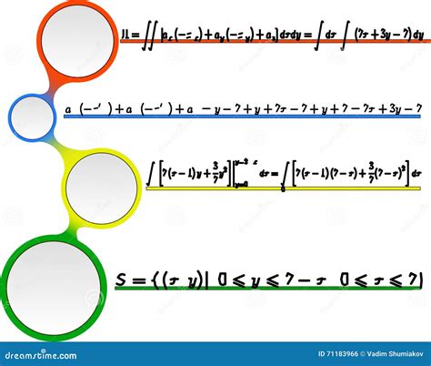 Mathematical Vector Seamless Pattern With Formulas Stock Vector Illustration Of Math