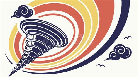 Abstract Tornado Swirl Dynamic Energy Vector Design Generative Ai