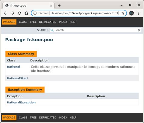 Koorfr Personnalisation Htmlcss Dune Javadoc Le Tutoriel Sur Le