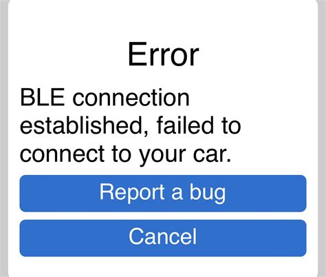 OBD Car Connection Failed Report A Bug A Better Routeplanner