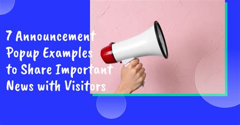 7 Announcement Popup Examples To Share Important News With Visitors