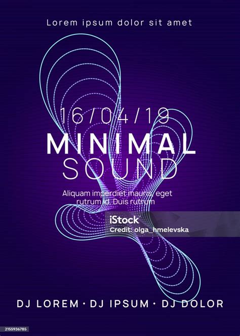 사운드 배경입니다 그린 페스트 전단지 Edm 세트 디스코텍 콘서트 그래픽입니다 트랜스 초대 핑크 댄스 배너 사운드웨이브 비트