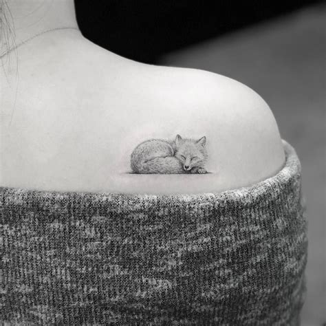 130 Tiny Tattoo Ideas That Are Perfectly Minimalist Small Fox Tattoo