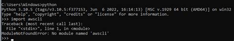 Modulenotfounderror No Module Named Awscli Solved