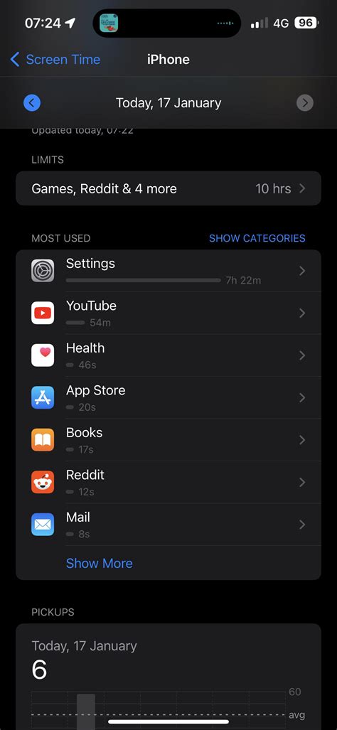 why does settings have such a long screen on time r iphone