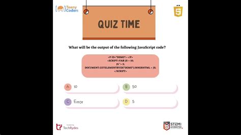 Javascript Mcqs Code Teeny Coders Youtube