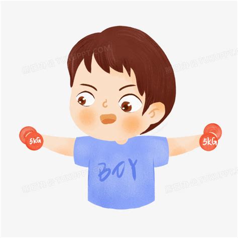 一组手绘插画风儿童健康生活合集三png图片素材下载 手绘png 熊猫办公