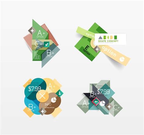 Premium Vector Set Of Vector Abstract Geometric Layout